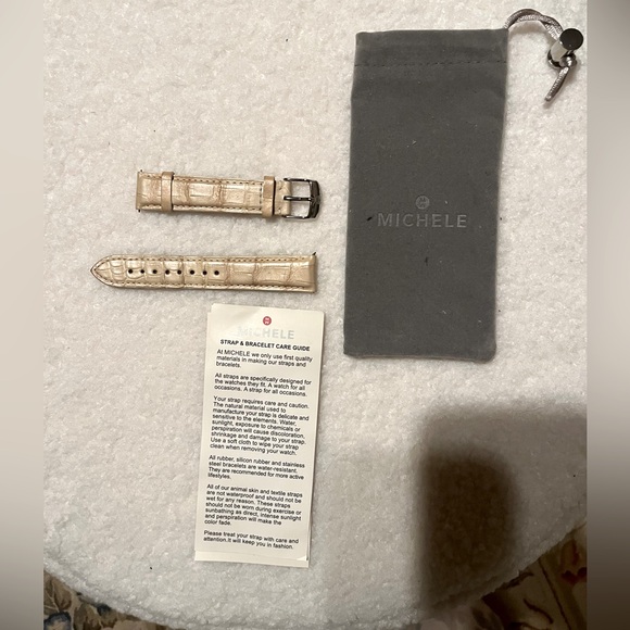 Michele | Accessories | Michele Interchangeable Alligator Watch Band ...